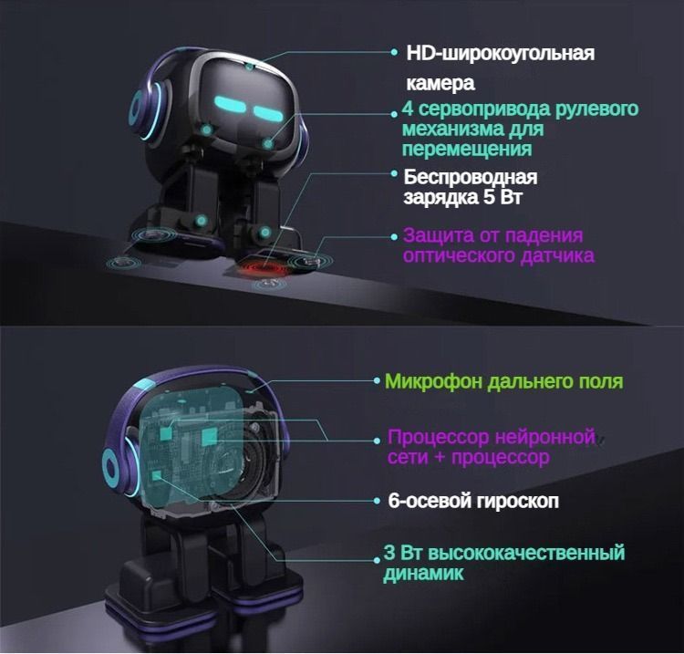 Умный робот EMO Go Home Robot AI - купить с доставкой по выгодным ценам ...