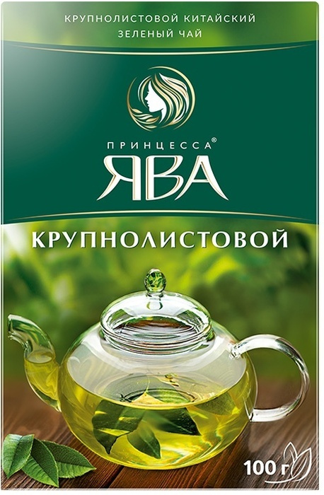 Чай листовой зеленый Принцесса Ява Крупнолистовой, 100 г - купить с ...