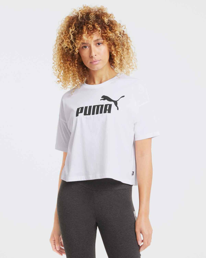 Кроп-топ PUMA ESS Cropped Logo Tee - купить с доставкой по выгодным ...
