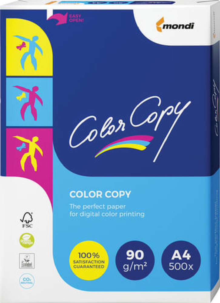 Бумага COLOR COPY, А4, 90 г/м2, 500 л., для полноцветной лазерной ...