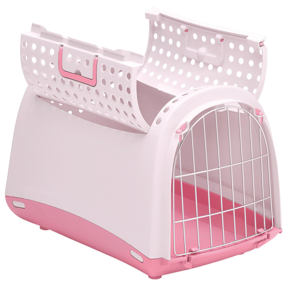 Переноска для животных Imac Linus Cabrio розовая 50 х 32 х 34 см - купить с доставкой по ...