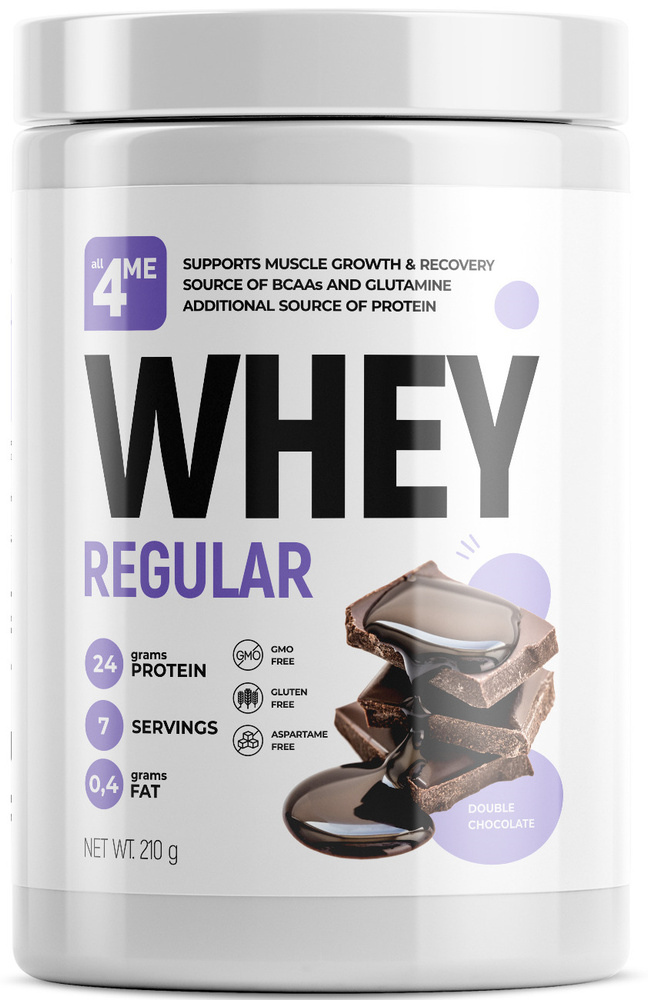 Спортивное питание, Протеины, 4Me Nutrition Whey Regular (банка), 210 г ...