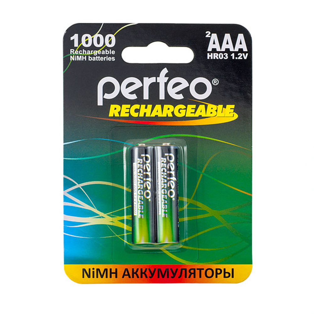 Perfeo Ni-Mh аккумуляторы HR03 AAA 1000mAh на блистере, 2шт, 1.2V - купить с доставкой по ...