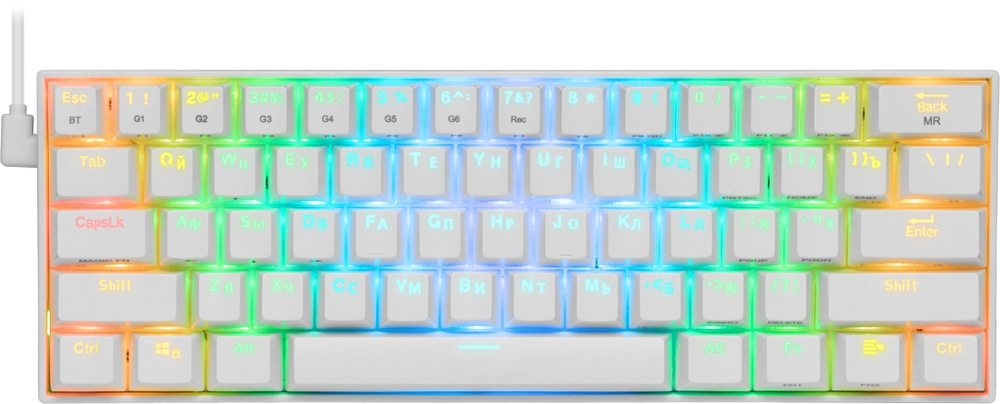 Механическая клавиатура Redragon Draconic, Подсветка RGB, Bluetooth ...