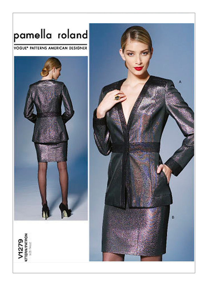 Выкройка VOGUE №1279 Костюм: жакет, юбка - купить с доставкой по ...