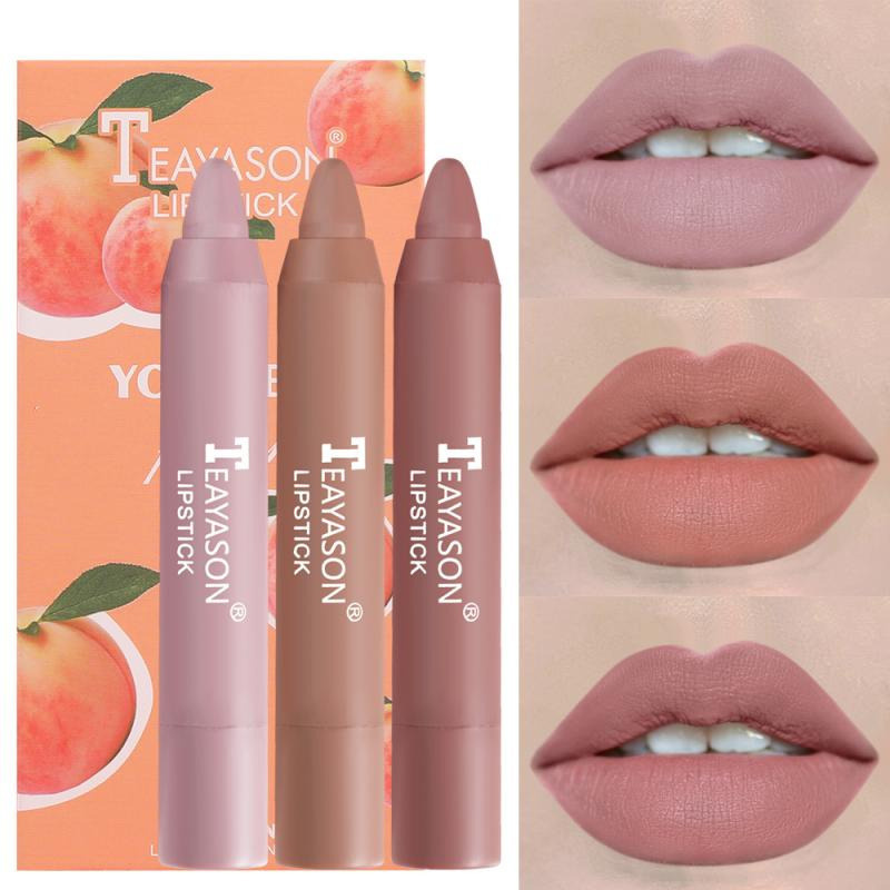 Teayason Lipstick Набор из 3 матовых мини помад "Персик" - купить с ...