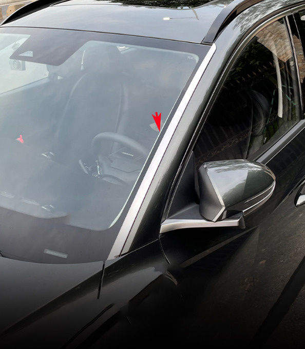 Молдинги лобового стекла для Hyundai Tucson 2021-, нержавейка купить по ...