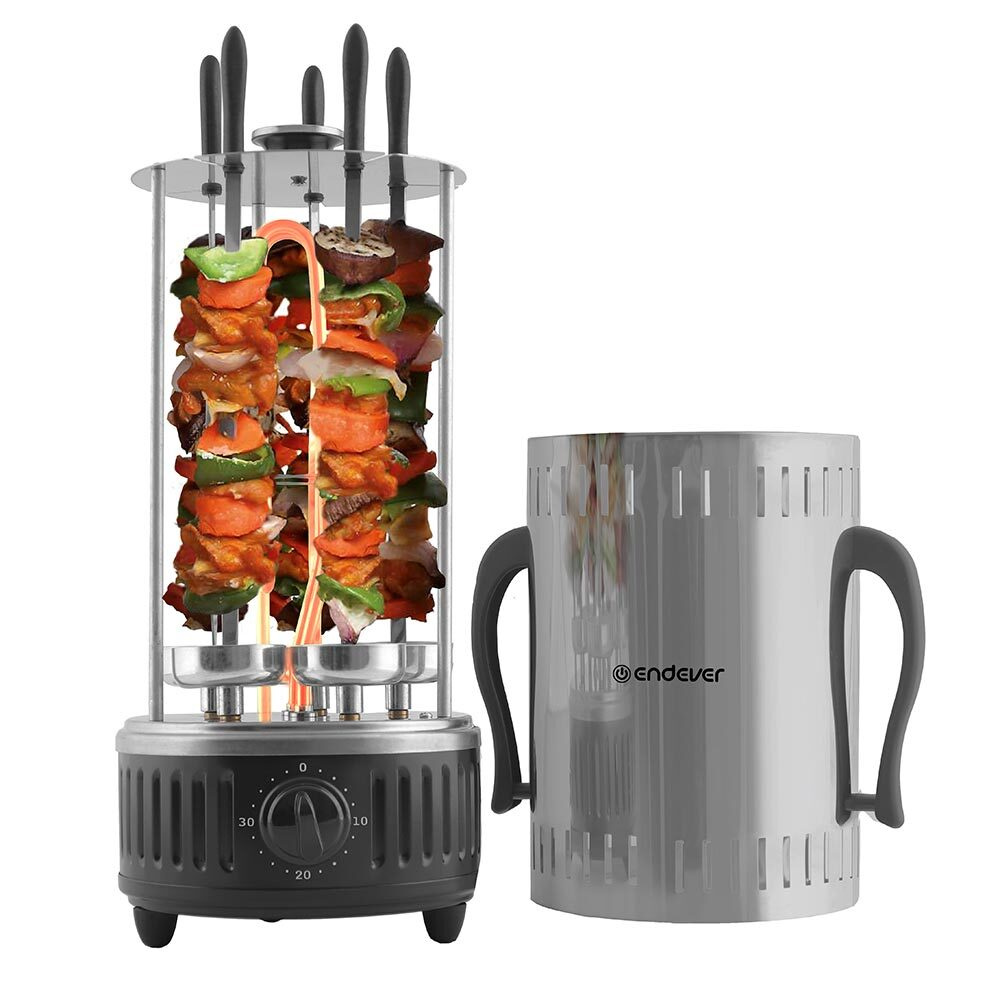 Электрошашлычница Endever Grillmaster-290 / 1100 Вт / 5 шампуров купить на OZON по низкой цене ...
