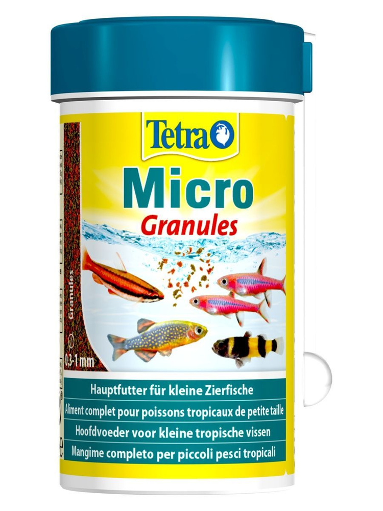 Корм Tetra Micro Granules для мелких видов рыб в микро-гранулах, 100 мл ...