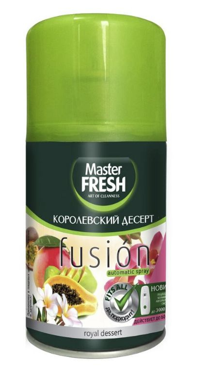 Master Fresh Освежитель воздуха сменный баллон для автоматического спрея "Королевский десерт ...