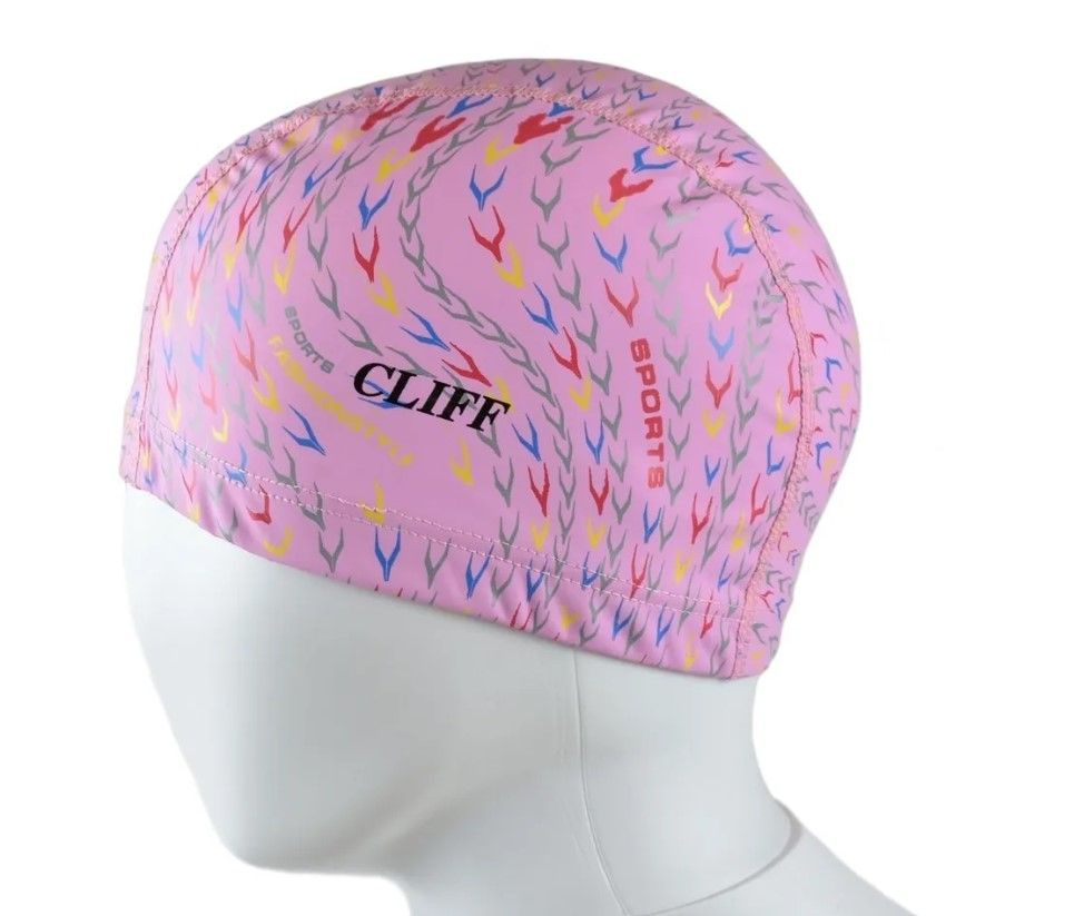 Шапочка для плавания взрослая Детская Женская тканевая с полиуретановым ...