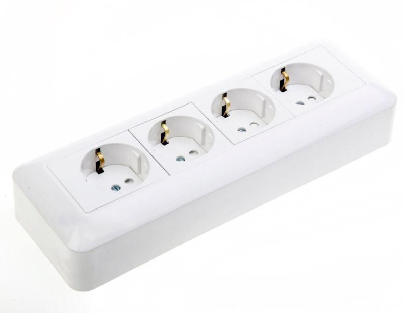 Schneider Electric Прима Белый Розетка с заземляющими контактами 4 ...