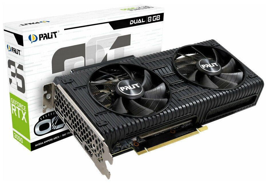 Видеокарта Palit GeForce RTX 3050, 8 ГБ GDDR6, GDDR6 - купить по низким ...
