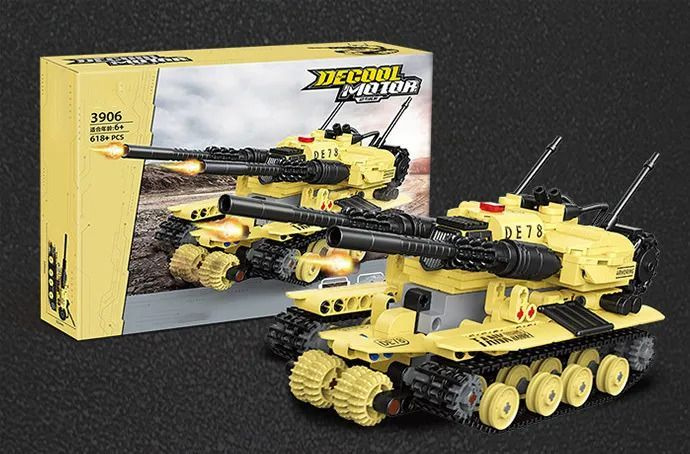 Конструктор Technic Decool Motor "Танк" 3906 на дистанционном управлении для детей и взрослых ...