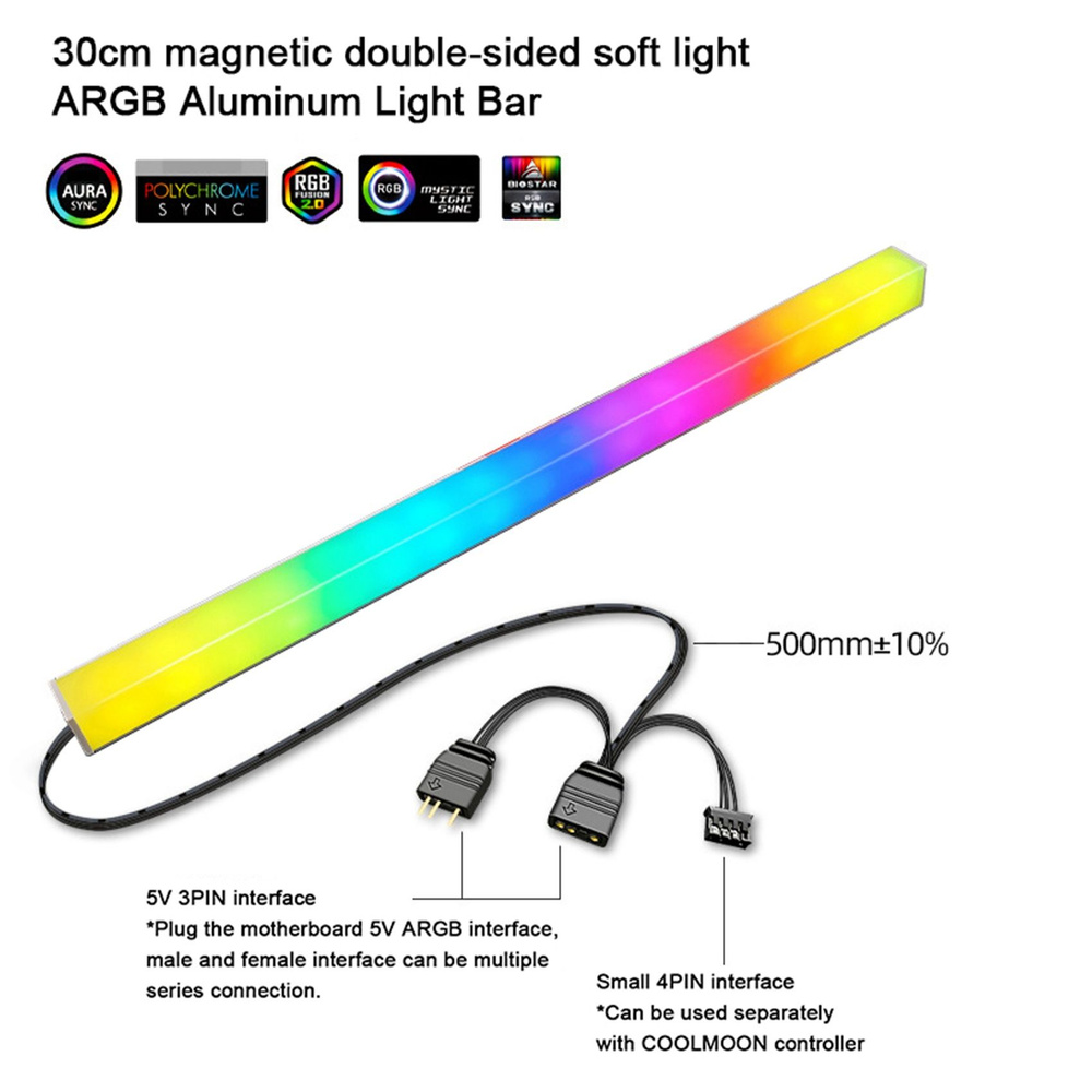 COOLMOON ARGB Magic Color Discoloration LED Декоративная подсветка ...