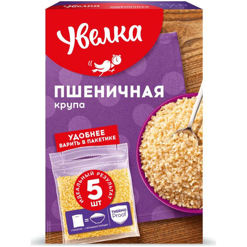 Крупа пшеничная Увелка, 5х80г - купить с доставкой по выгодным ценам в ...