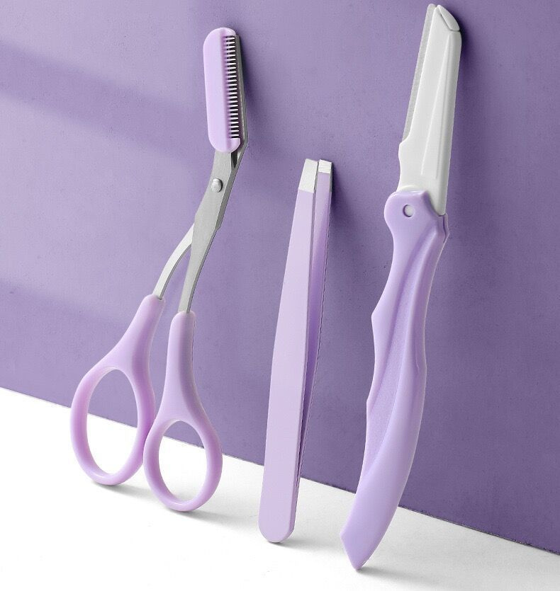 Набор женский триммер для бровей ножницы для бровей с расческой пинцет ...