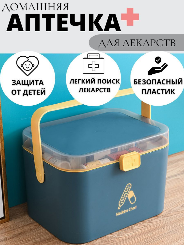 Аптечка домашняя для хранения лекарств /Контейнер/ Органайзер - купить ...