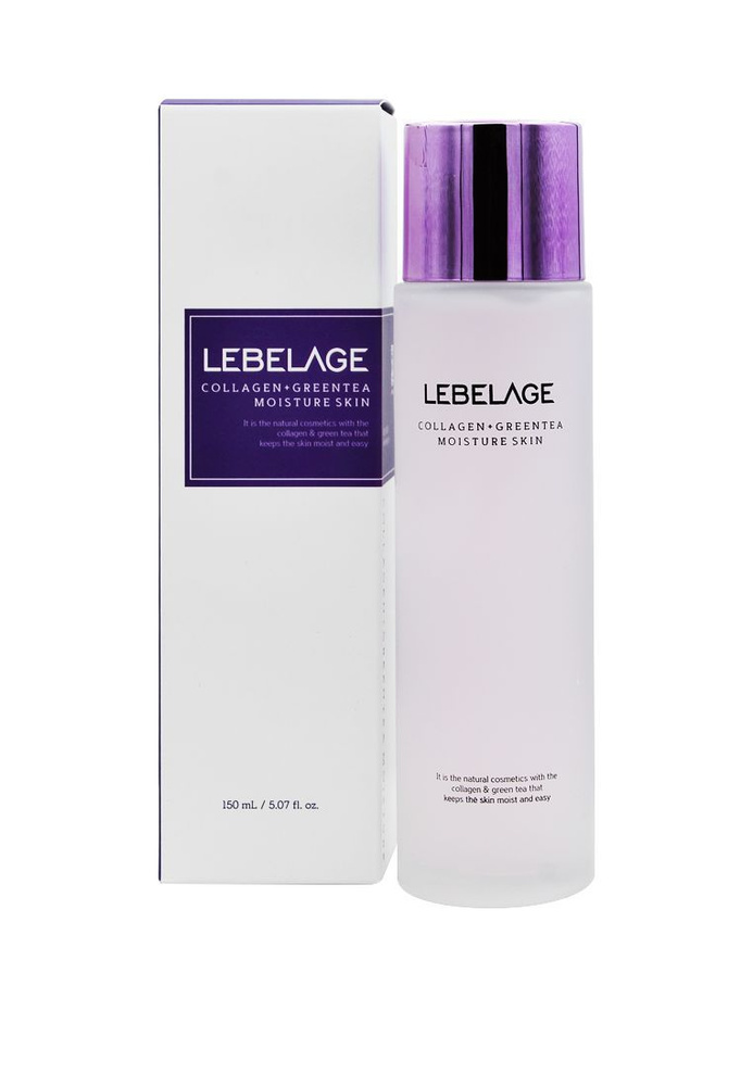 LEBELAGE Collagen+Green Tea Moisture Skin Увлажняющий тонер для лица с ...