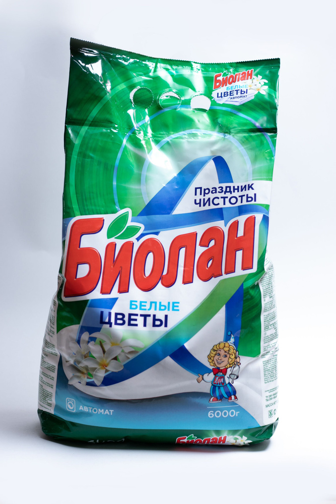 Биолан стиральный порошок 6кг белые цветы - купить с доставкой по ...