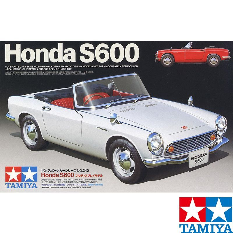Сборная модель Машинка tamiya-24340 1/24 scale Honda S600 1964 Convertible car model kit ...