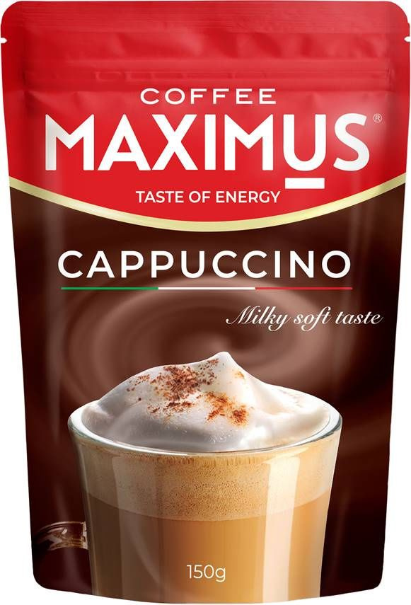 Напиток кофейный растворимый "Maximus" Cappuccino 150 гр. м/у - купить ...