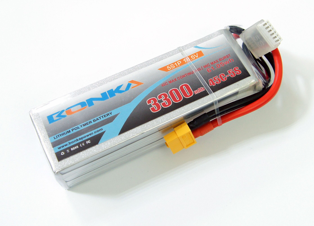Аккумулятор LiPo Bonka 3300мАч 45C 18.5V BK-3300-45-5S - купить с ...