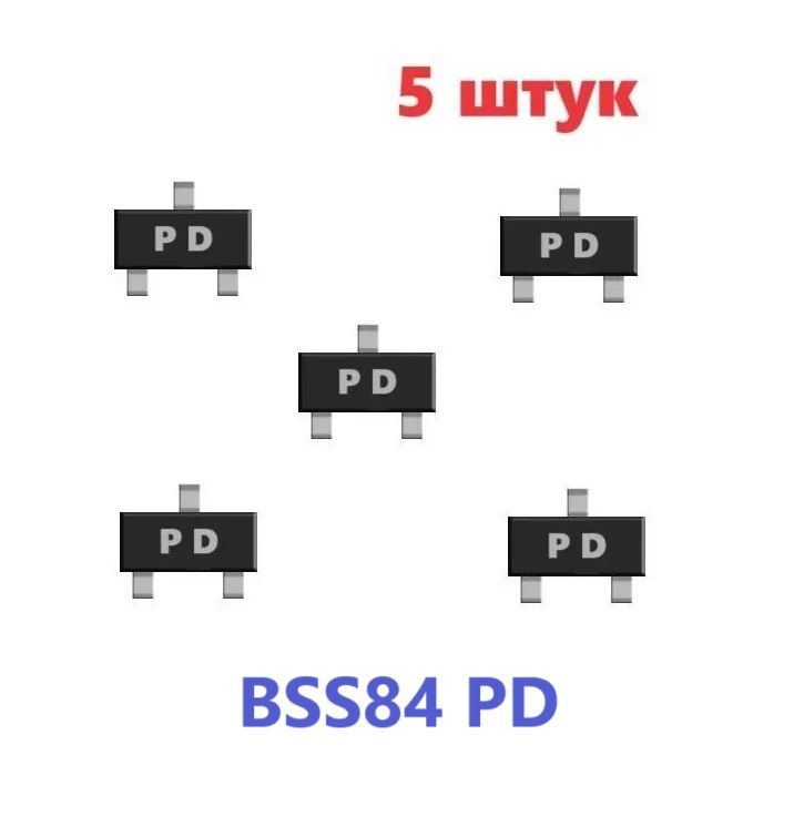 BSS84 PD транзистор (5 шт.) SOT23 SMD, BSS84LT1G схема характеристики ...