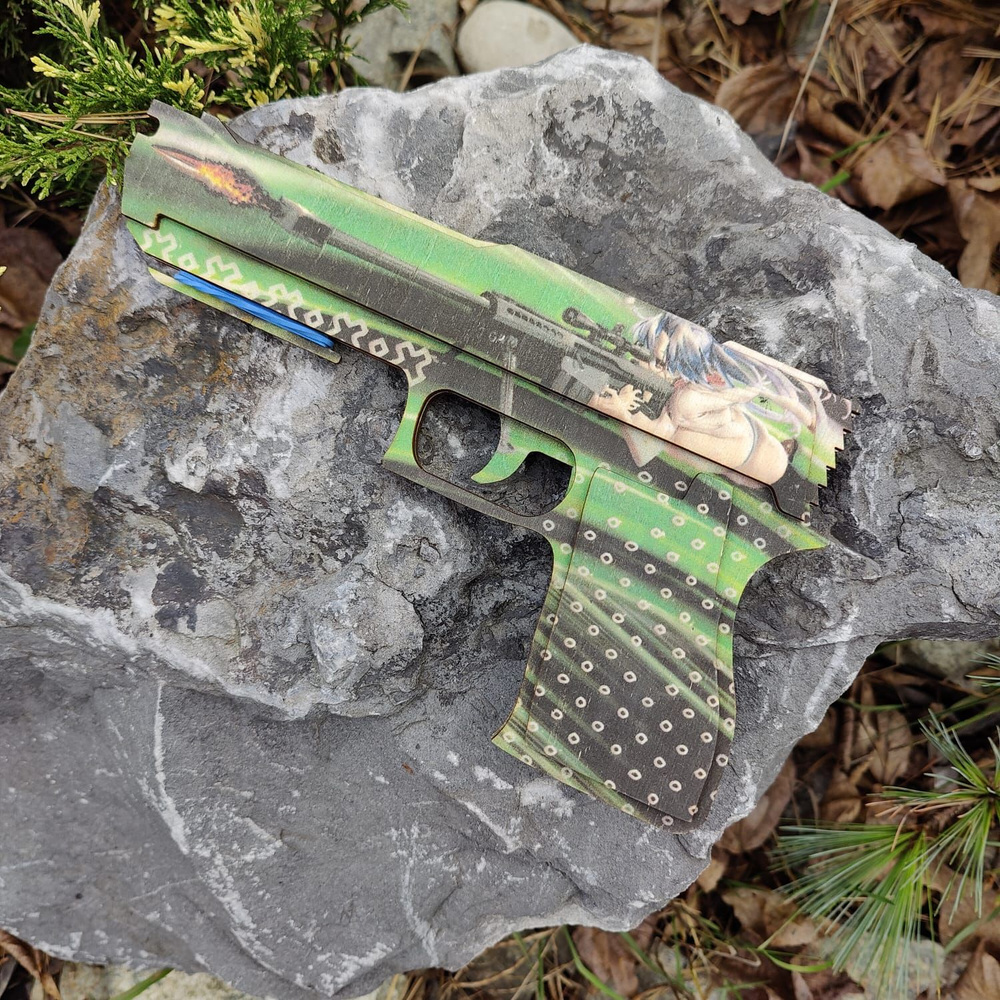 Деревянный пистолет резинкострел Глок Снайпер - купить с доставкой по ...