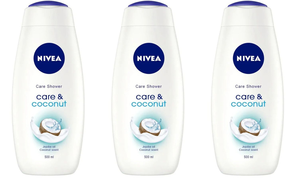 Nivea Гель для душа Кокос, 500 мл, 3 шт - купить с доставкой по ...