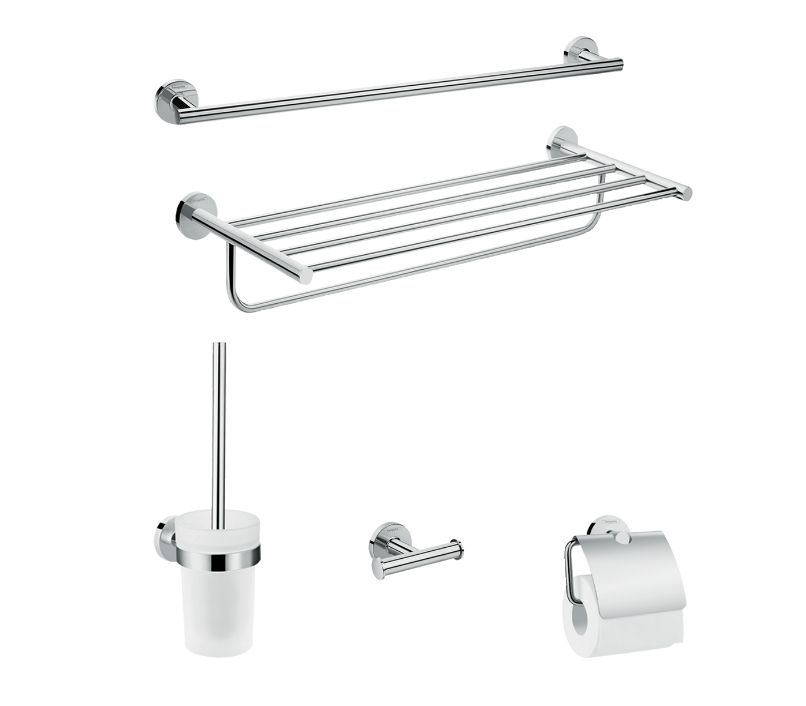 Универсальные аксессуары для ванной комнаты hansgrohe, 5 предметов ...