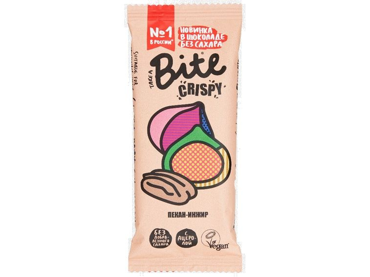 Орехово-фруктовый батончик в шоколаде Take a Bite ПЕКАН, ИНЖИР - купить ...
