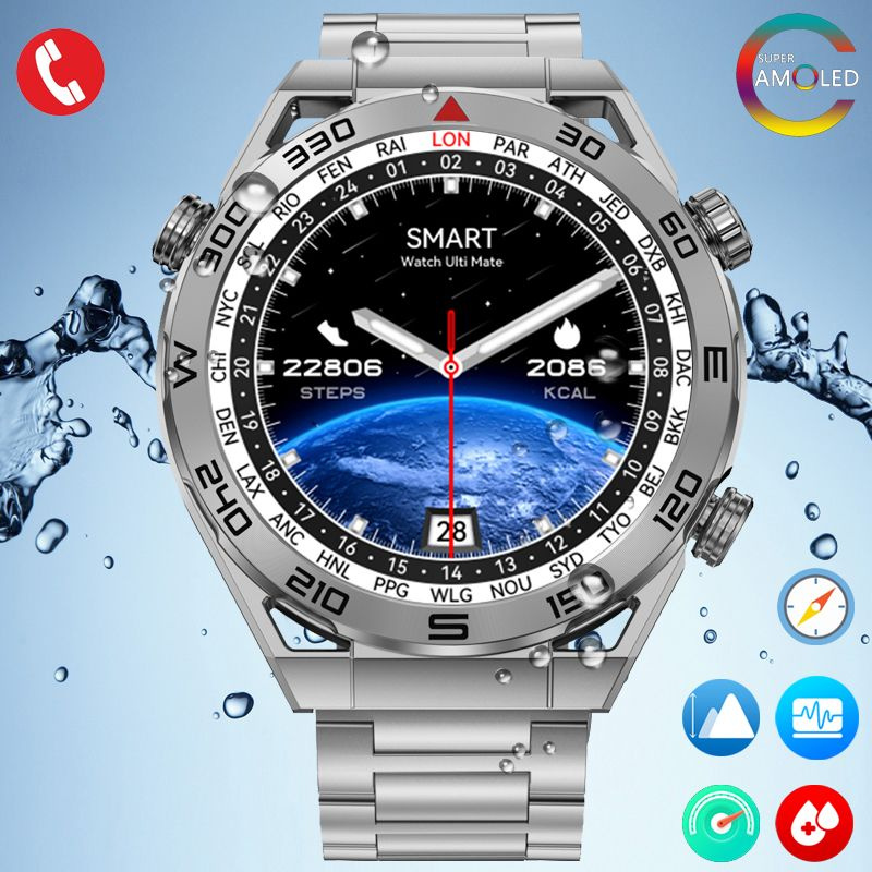 Купить смарт-часы SACOSDING Smart Watch X5 Pro Max, экран 1.5" - купить ...