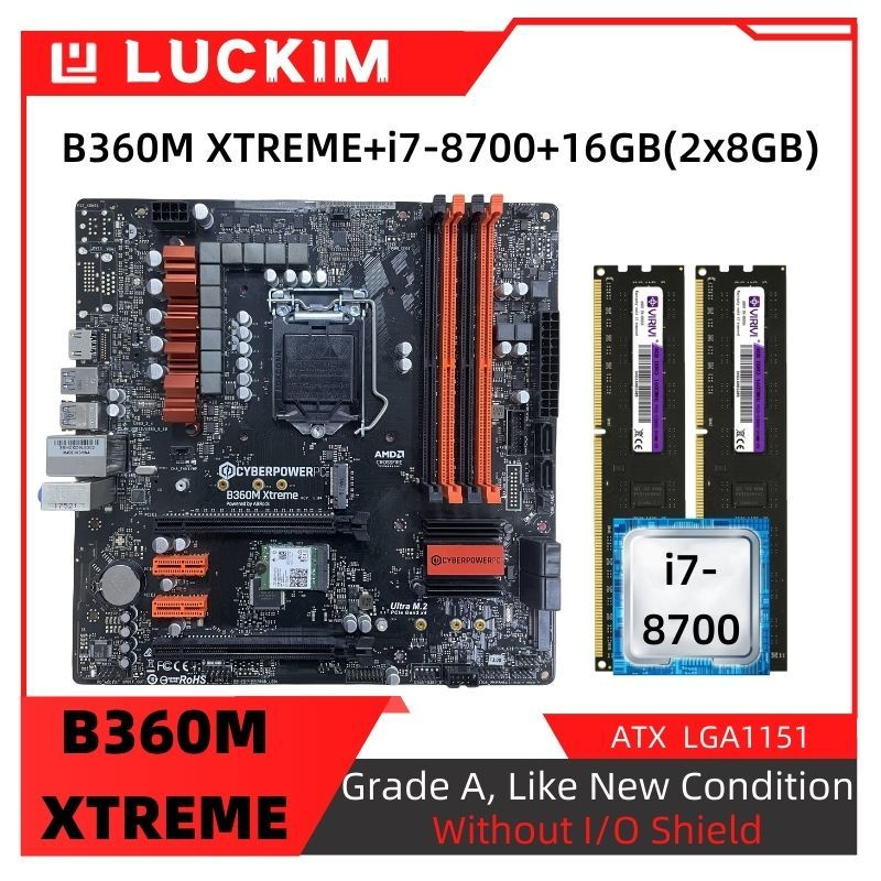 Материнская плата ASRock B360M XTREME+i7-8700+16GB(2x8GB) купить по ...