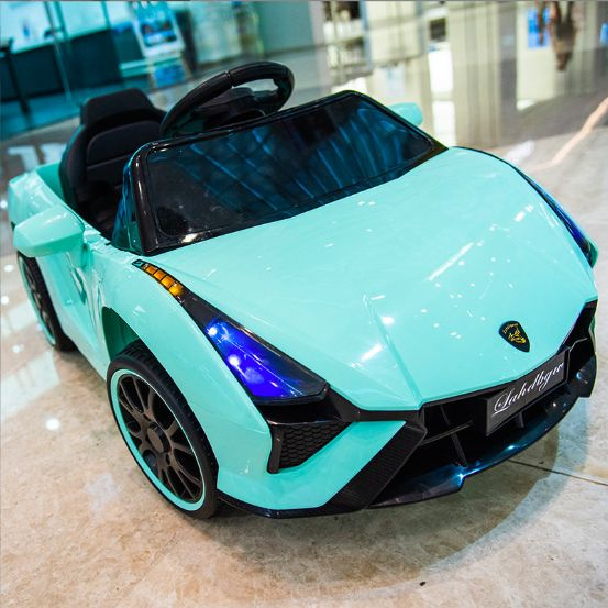 Зеленый детский электромобиль Lamborghini - купить с доставкой по ...