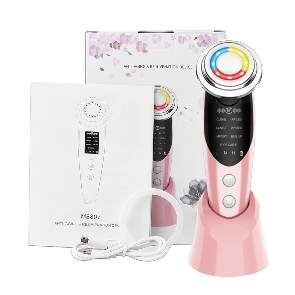 Массажер для лица,с функцией RF лифтинга,EMS,хромотерапии - купить с доставкой по выгодным ценам ...