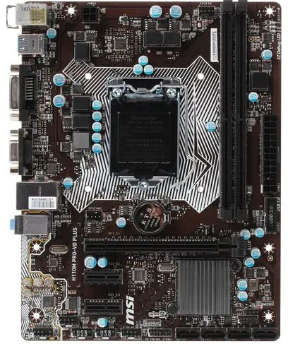 Материнская плата MSI H110M PRO-VD PLUS (H110M PRO-VD PLUS) - LGA 1151 ...