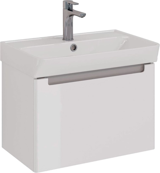 Тумба под раковину без столешницы Lemark Buno mini 60 белая глянцевая, 1 ящик купить на OZON по ...