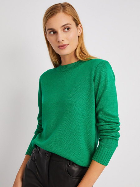 Свитер Женский Zolla зеленый Акрил, размер 50 Длинный Китай купить c доставкой на OZON по низкой ...