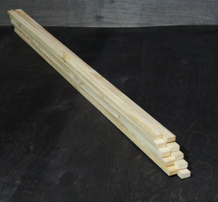 Рейка деревянная строганная 10х20х1000 мм 10 шт сорт первый хвоя ...