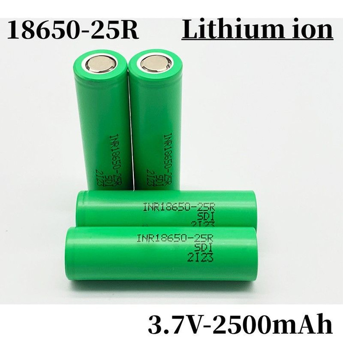 Заряжаемый аккумулятор 18650 2500 мАч 3.6 В INR18650 25R M 20A - купить ...
