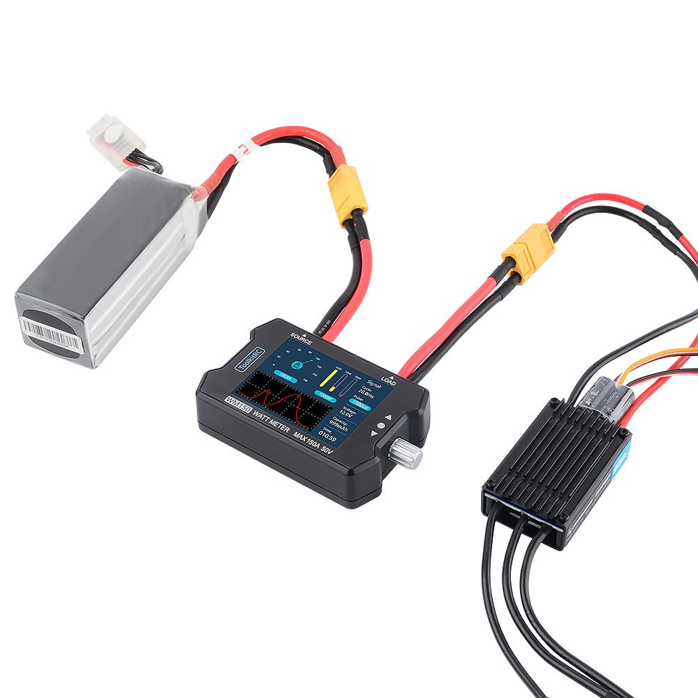 ToolkitRC WM150 150A 50В - ваттметр для четырехроторного многороторного ...
