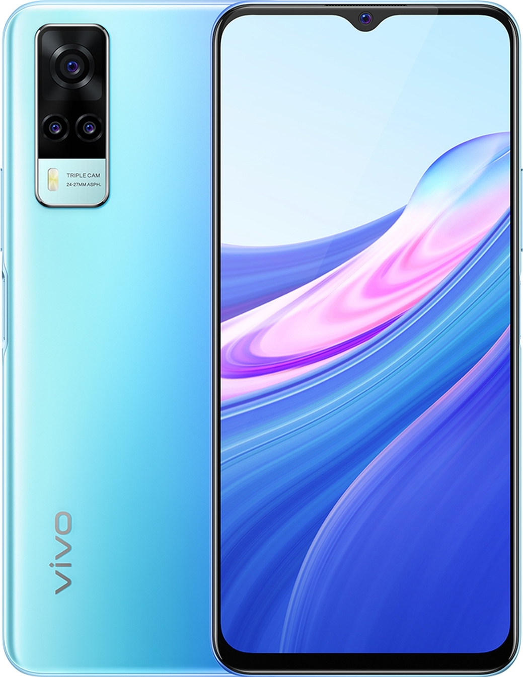 Смартфон vivo Y31 128 ГБ 4 ГБ Синий 6.58 IPS Y31_Ocean Blue_Vivo 2036 ...