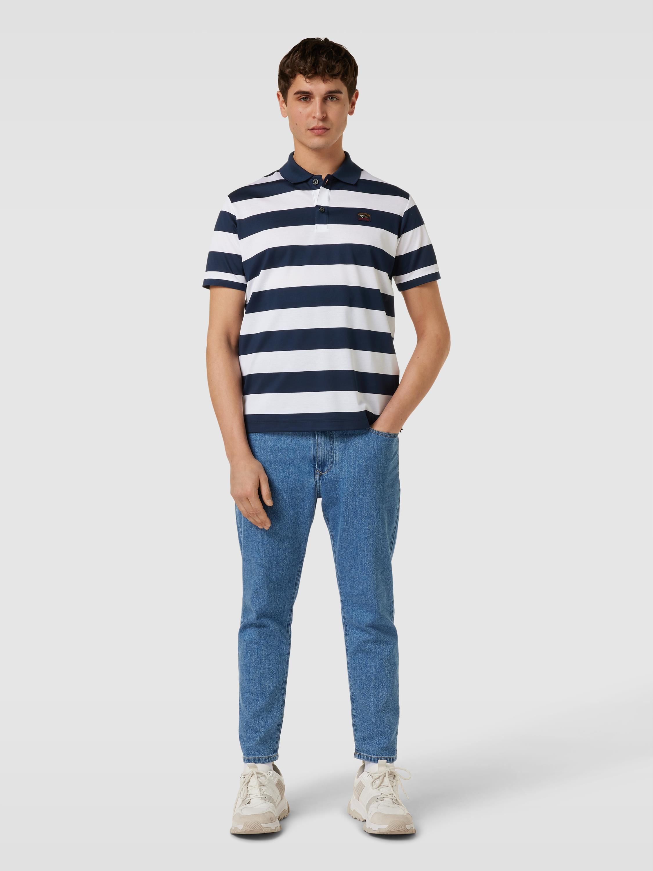 Поло Paul&Shark, размер 54, цвет белый, Основной материал 1: Хлопок 100 ...