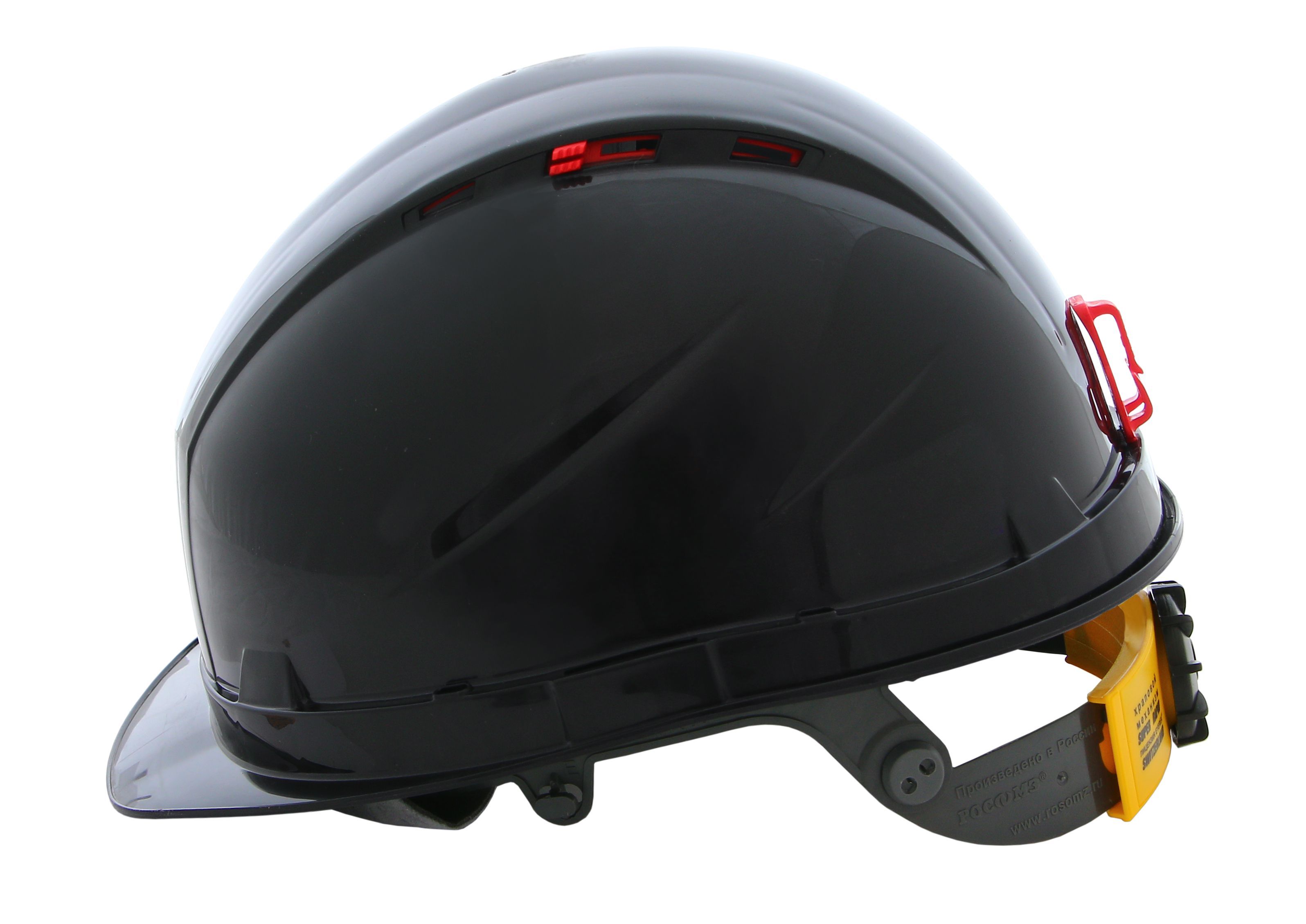 Каска строительная РОСОМЗ RFI-3 BIOT черная, храповик, регулировка ...