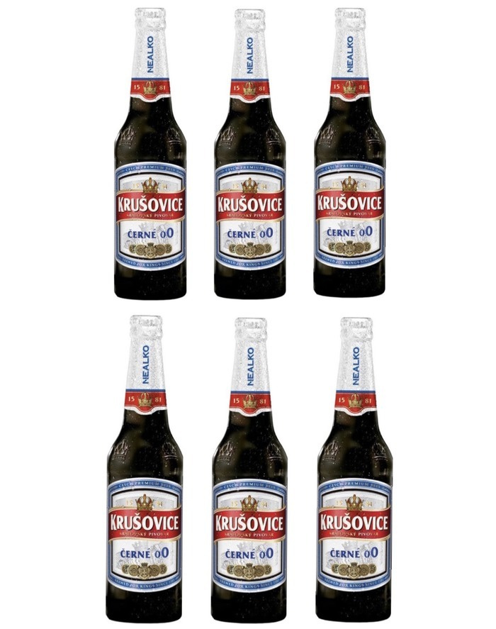 Пиво безалкогольное KRUSOVICE CERNE (Крушовице) темное, 6 шт по 0.45 л ...