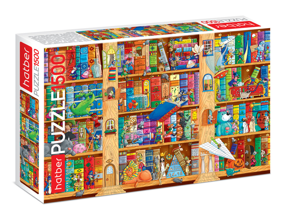 Пазлы Hatber 1500 элементов -Приключения в библиотеке- - купить с доставкой по выгодным ценам в ...