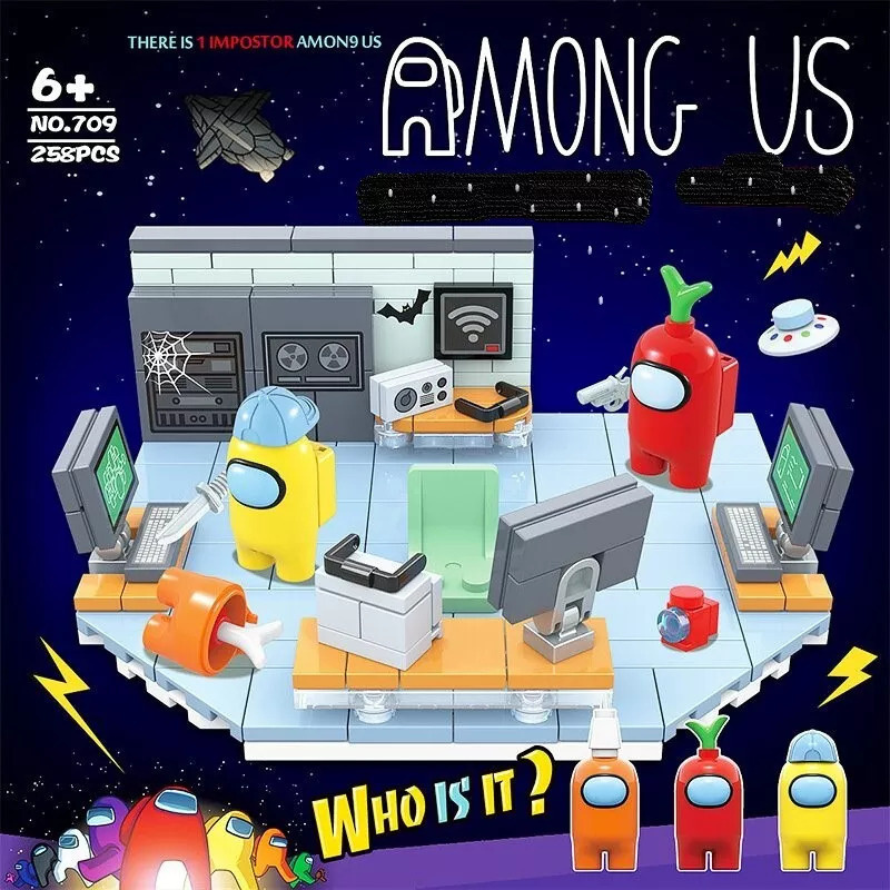Конструктор Амонг ас / Among us 258 деталей + 3 фигурки - купить с ...