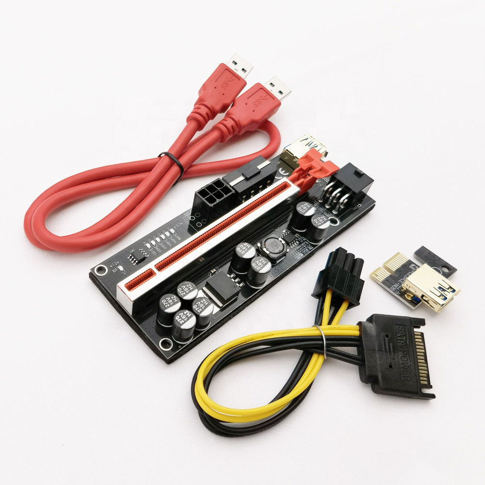 Райзер для видеокарты 010S PLUS MOLEX PCI-E 1X - 16X Райзер для ...