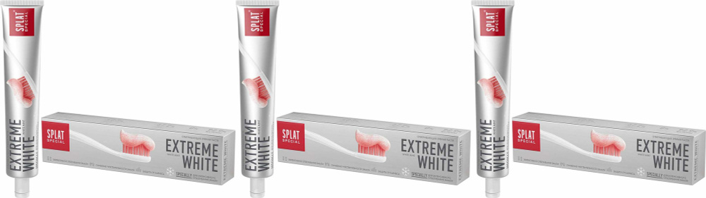 Зубная паста Splat Special Extreme White, комплект: 3 упаковки по 75 мл ...